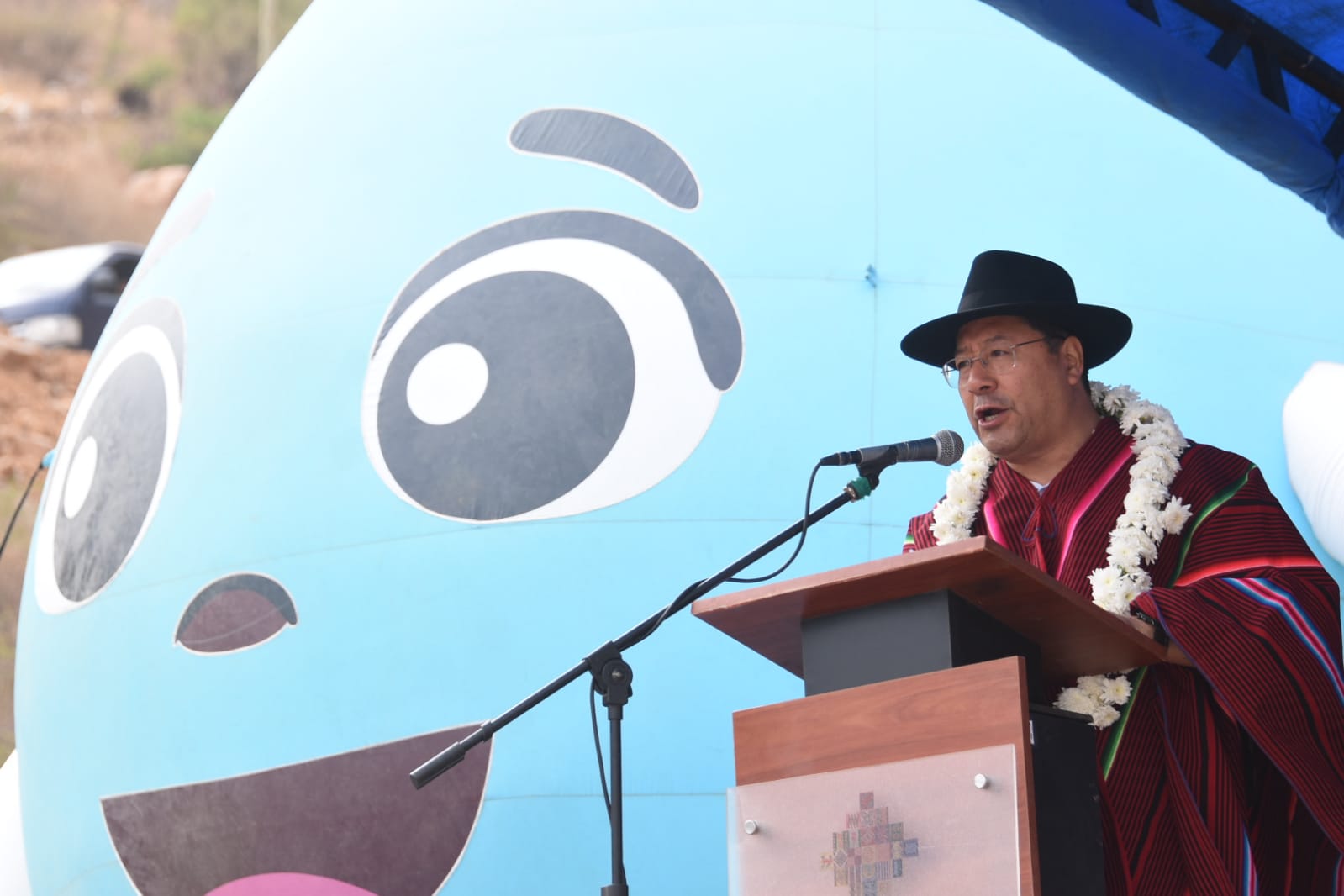 ABI - Presidente Luis Arce Catacora, inaugura la construcción de la ...